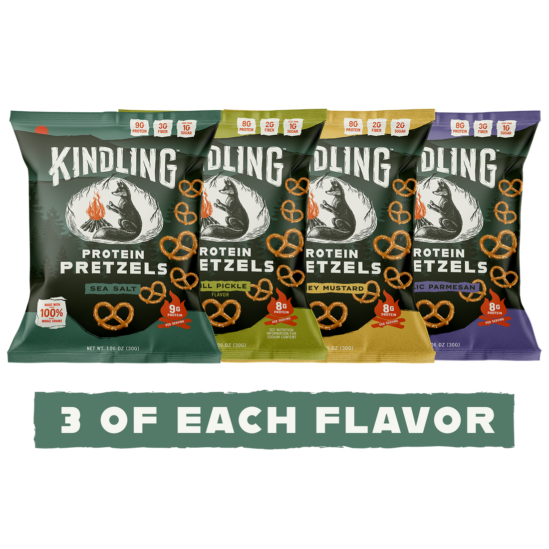Variety Pack 1oz – Kindling Snacks